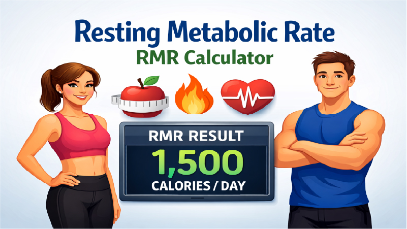 RMR & BMR Calculator | 3 Validated Formulas