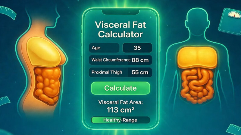Visceral Fat Calculator | VAT Area + Target Waist